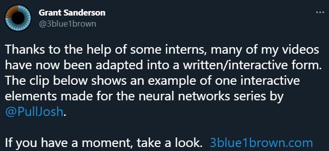 B站粉丝超130万，最火最直观数学网站3b1b终于有了文字版，网友：点燃对数学的爱_澎湃号·湃客_澎湃新闻-The Paper