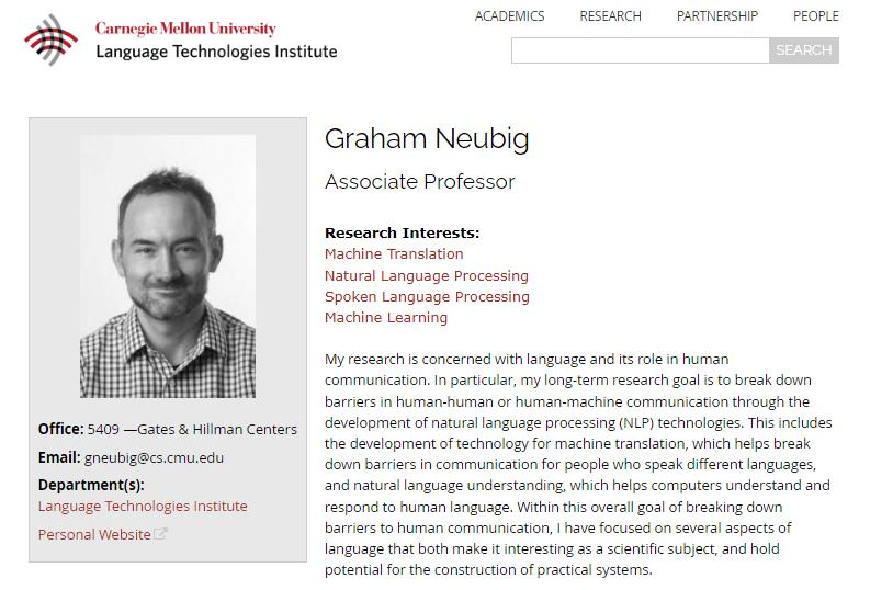CMU副教授Graham Neubig创立新公司，刘鹏飞加盟，致力于优化AI系统开发_澎湃号·湃客_澎湃新闻-The Paper