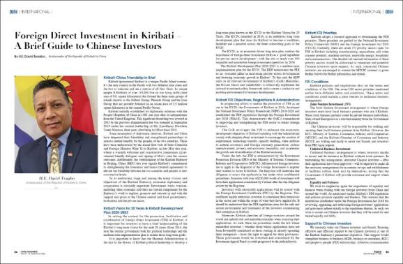 Foreign Investment in Kiribati-A Guide to Chinese…_澎湃号·媒体_澎湃新闻-The Paper