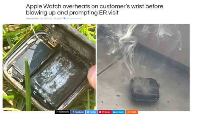 Apple Watch Series 7被曝过热后爆炸_澎湃号·湃客_澎湃新闻-The Paper