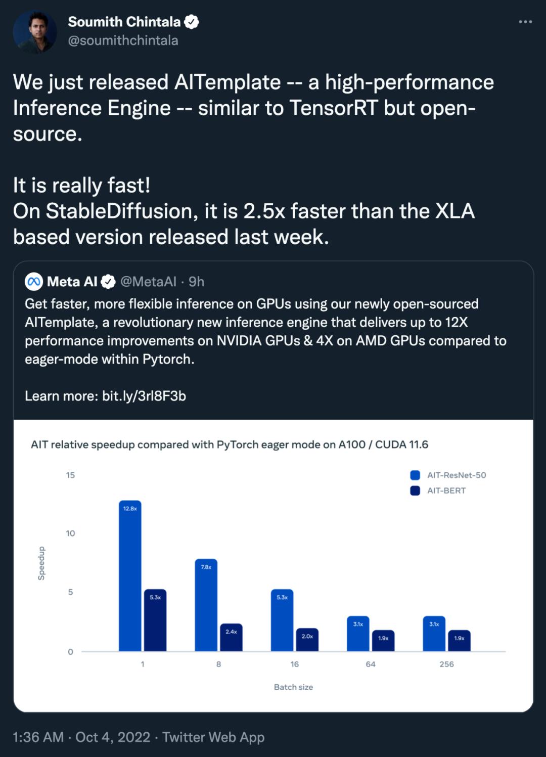 推理速度数倍提升，大幅简化多GPU后端部署：Meta发布全新推理引擎AITemplate