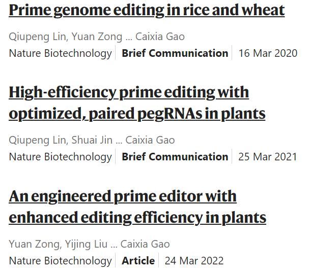 Nature子刊：高彩霞团队发表升级版Prime Editing系统实验指南_澎湃号·湃客_澎湃新闻-The Paper