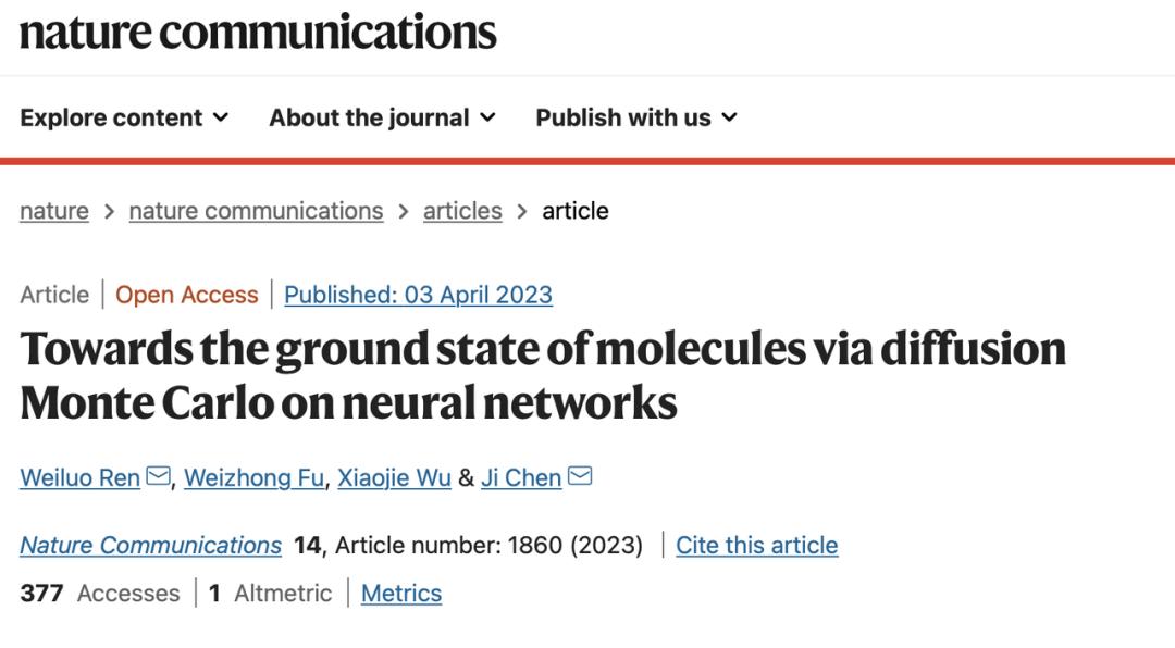 Nat.Commun.速递：基于扩散蒙特卡罗方法的神经网络分子基态研究_澎湃号·湃客_澎湃新闻-The Paper