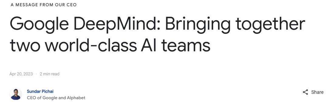 合并DeepMind和Google Brain，谷歌迎来AI新时代_澎湃号·湃客_澎湃新闻-The Paper