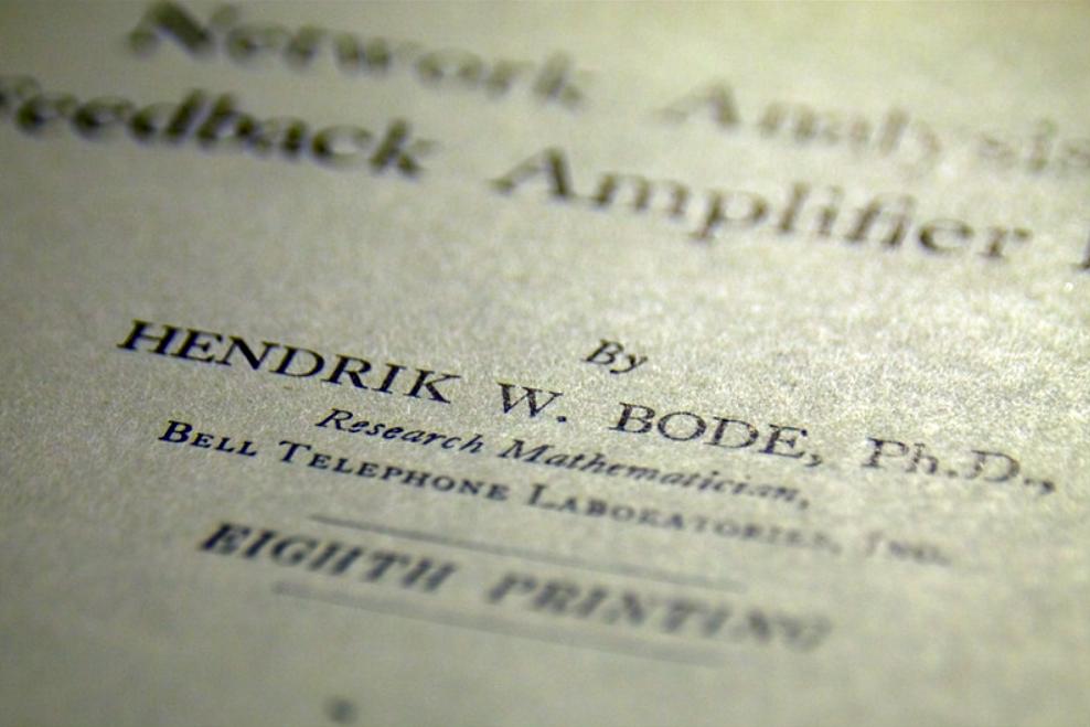 波德，一位现代控制理论先驱