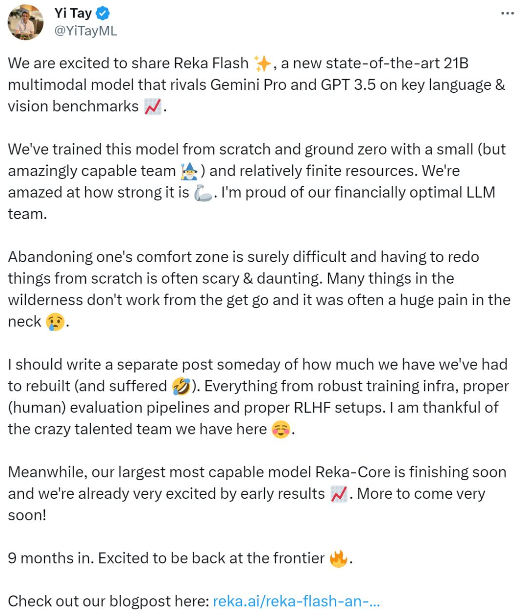 三年16篇一作，前谷歌研究科学家Yi Tay官宣新模型_澎湃号·湃客_澎湃新闻-The Paper