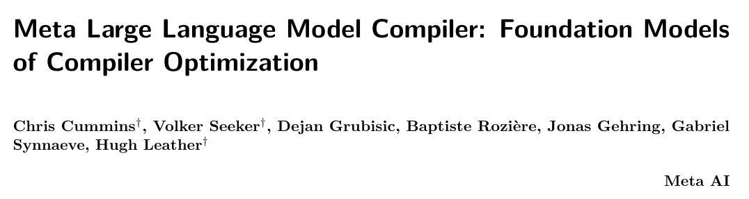 开发者狂喜：Meta最新发布的LLM Compiler，实现77%自动调优效率_澎湃号·湃客_澎湃新闻-The Paper