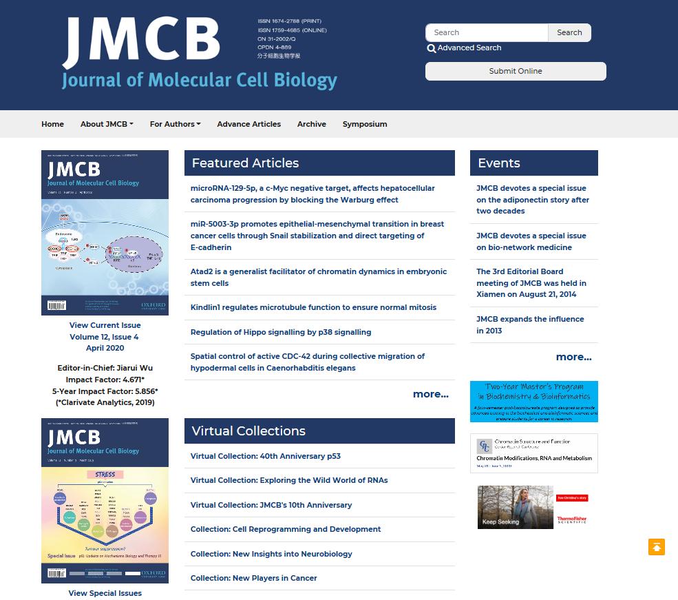 【学会动态】JMCB自建网站升级改版，即将上线，敬请期待!